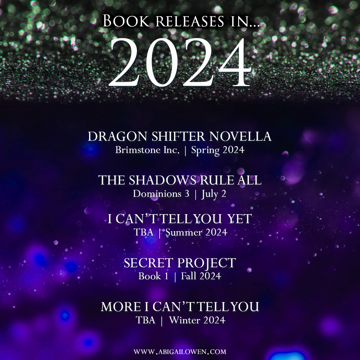 2024 Upcoming Releases! – Author Abigail Owen