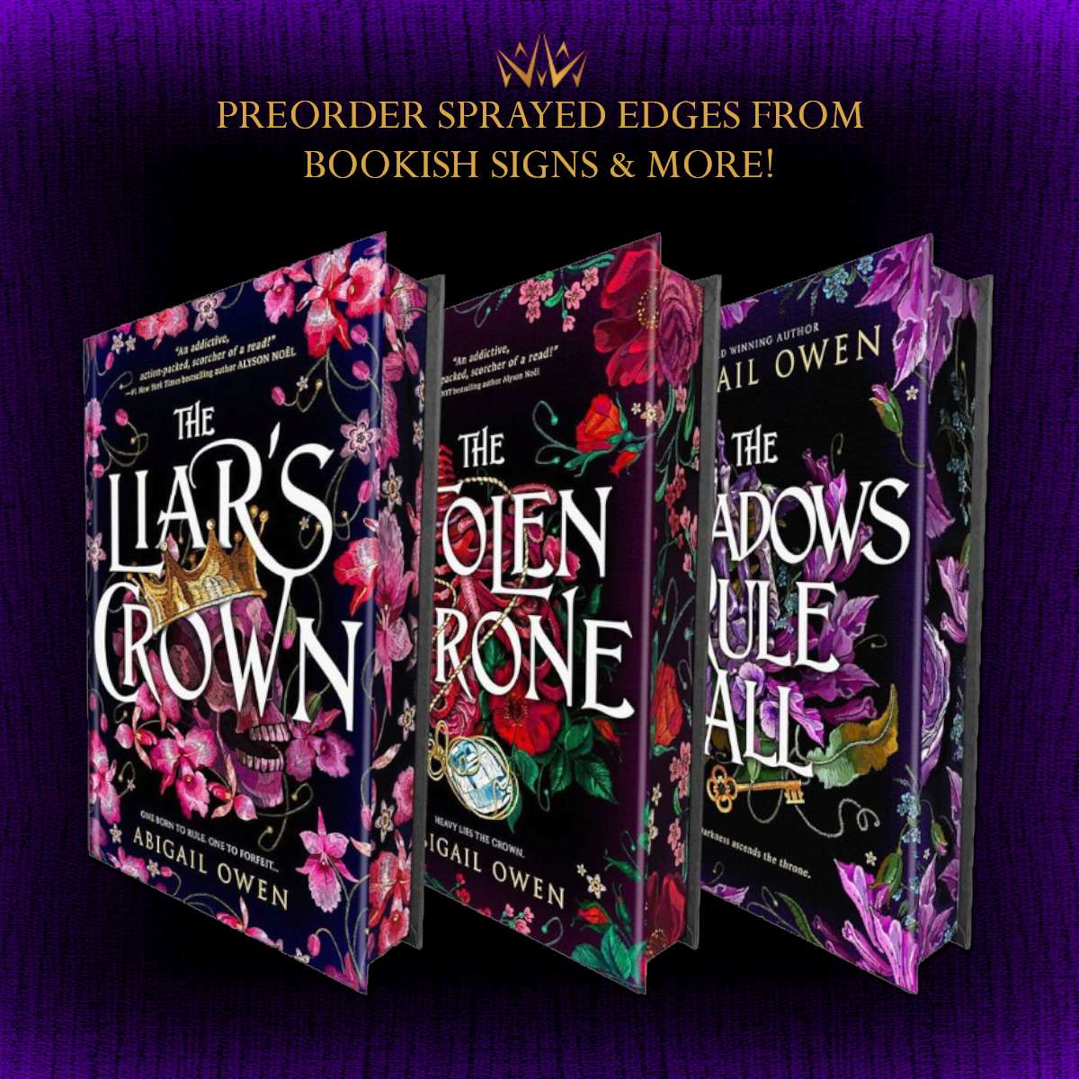 Bookish Signs | Dominions Sprayed Edges Preorder – Author Abigail Owen