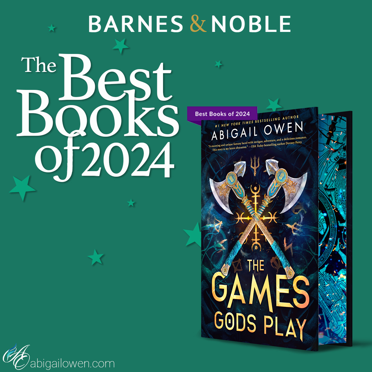 B&N Best Books of 2024 | The Games Gods Play – Author Abigail Owen