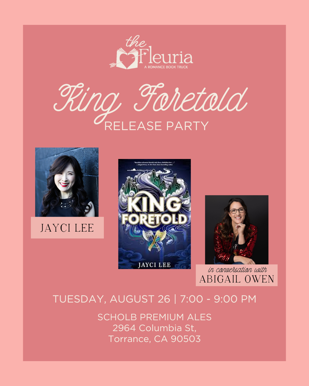Release Party for Jayci Lee’s King Foretold – Author Abigail Owen