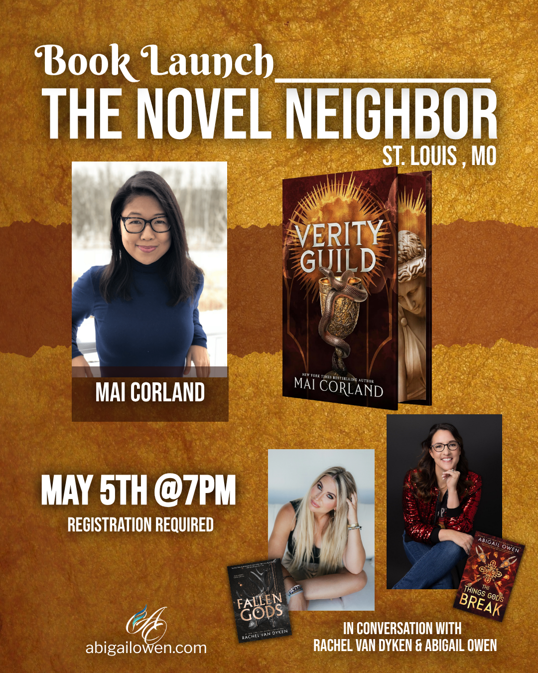 Event: Mai Corland Release – Verity Guild – Author Abigail Owen
